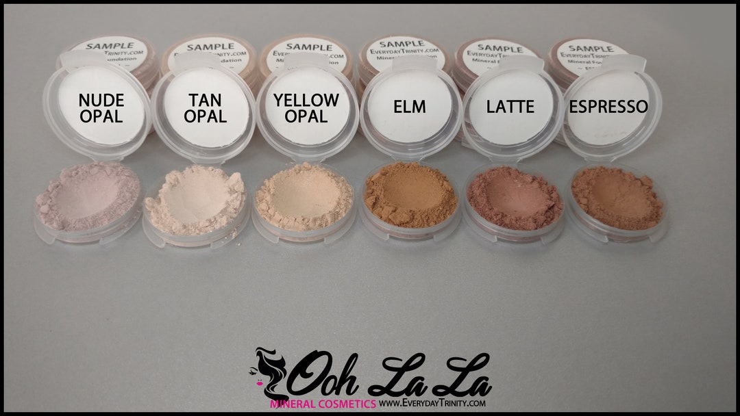 Mineral Foundation Sample Pack // All Natural // Gluten-free // Vegan ...