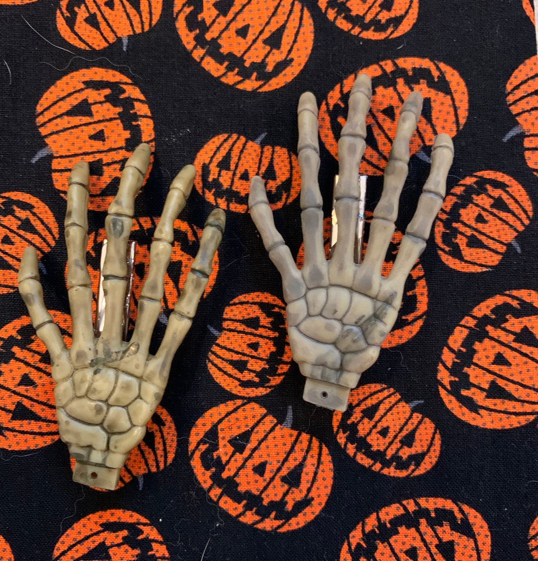 Skeleton Hair Clip - Etsy