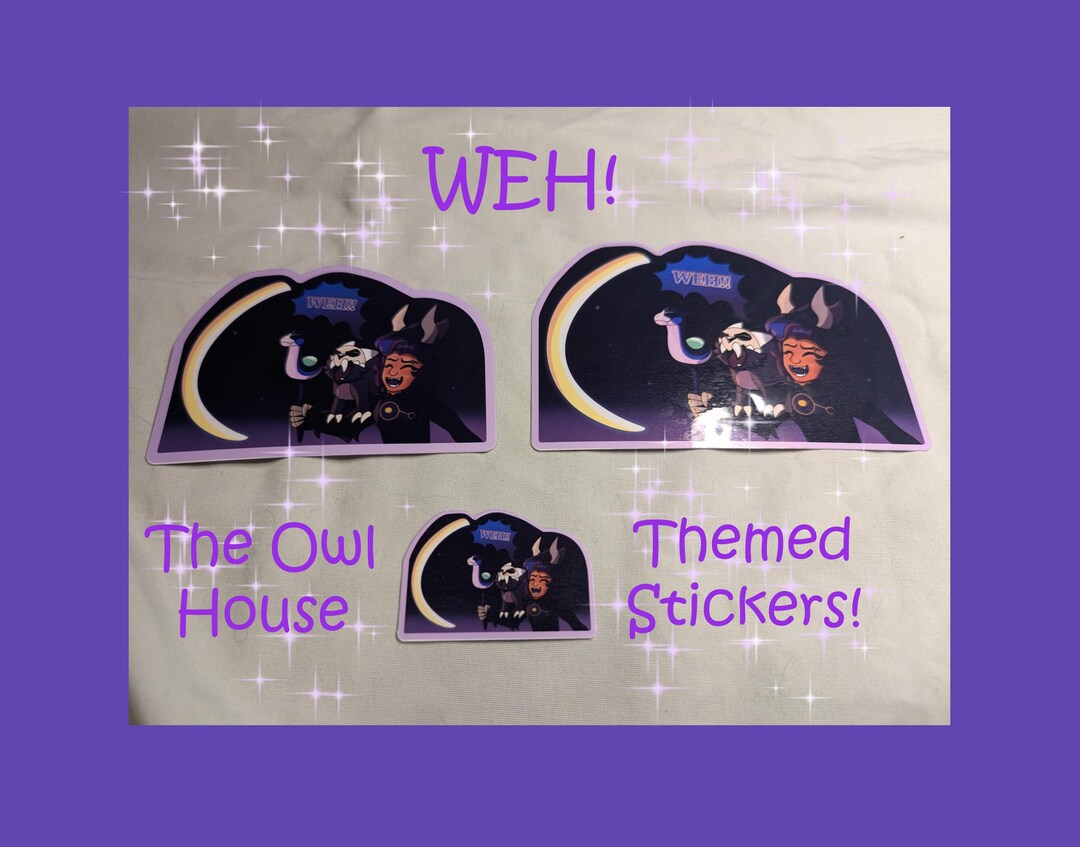 WEH the Owl House Themed Sticker, King, Titan Luz, & Palisman ...
