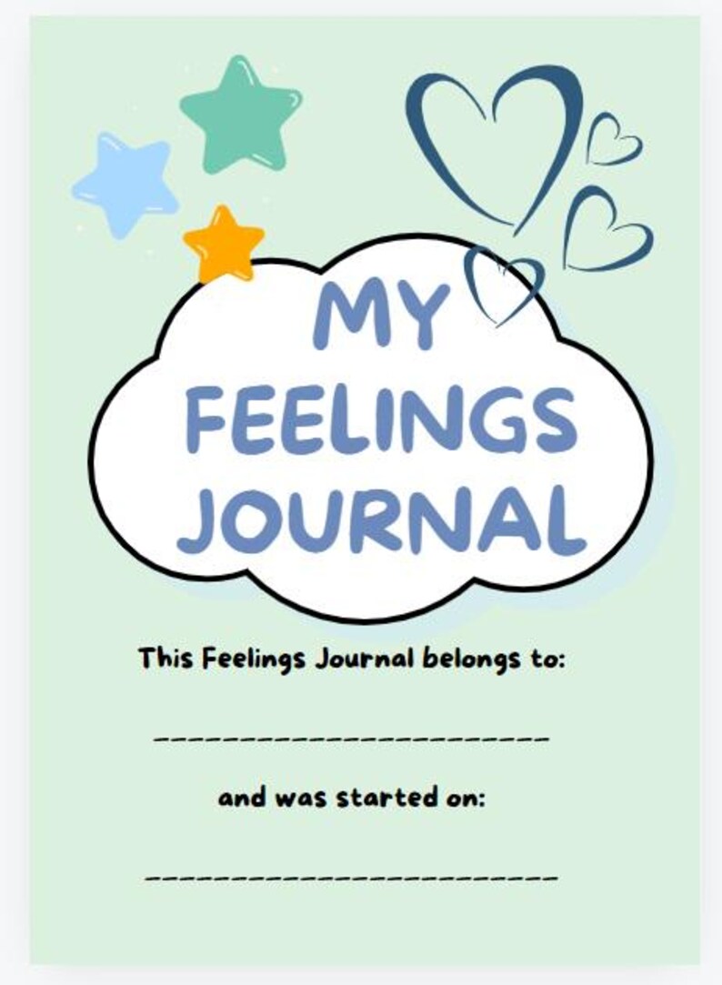 Kids Feelings Journal - Etsy
