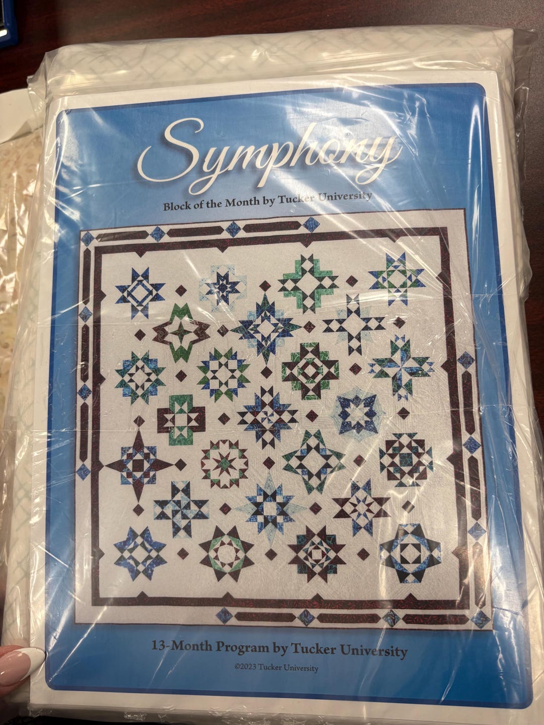 Symphony Block of the Month Quilt Kit by Tucker University Batik Fabric ...