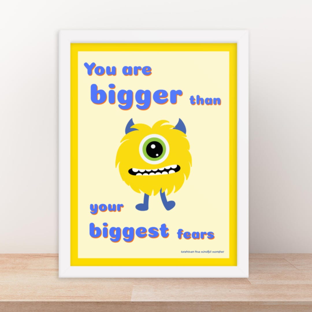 Framed Positive Affirmations Poster for Children, Motivational Poster ...