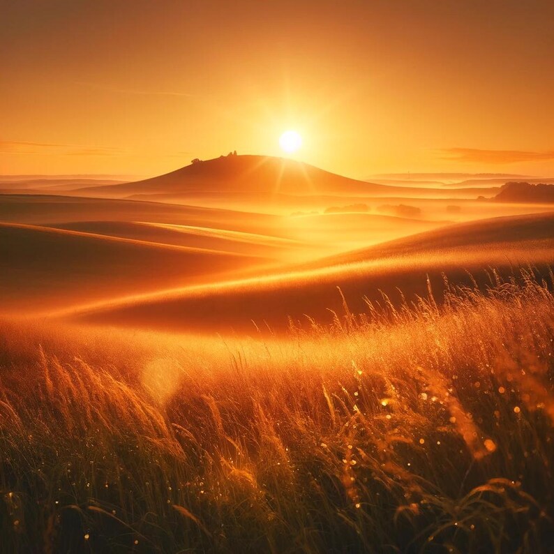 Golden Sunrise Poem Digital Download Uplifting Wall Art & Creative PDF ...