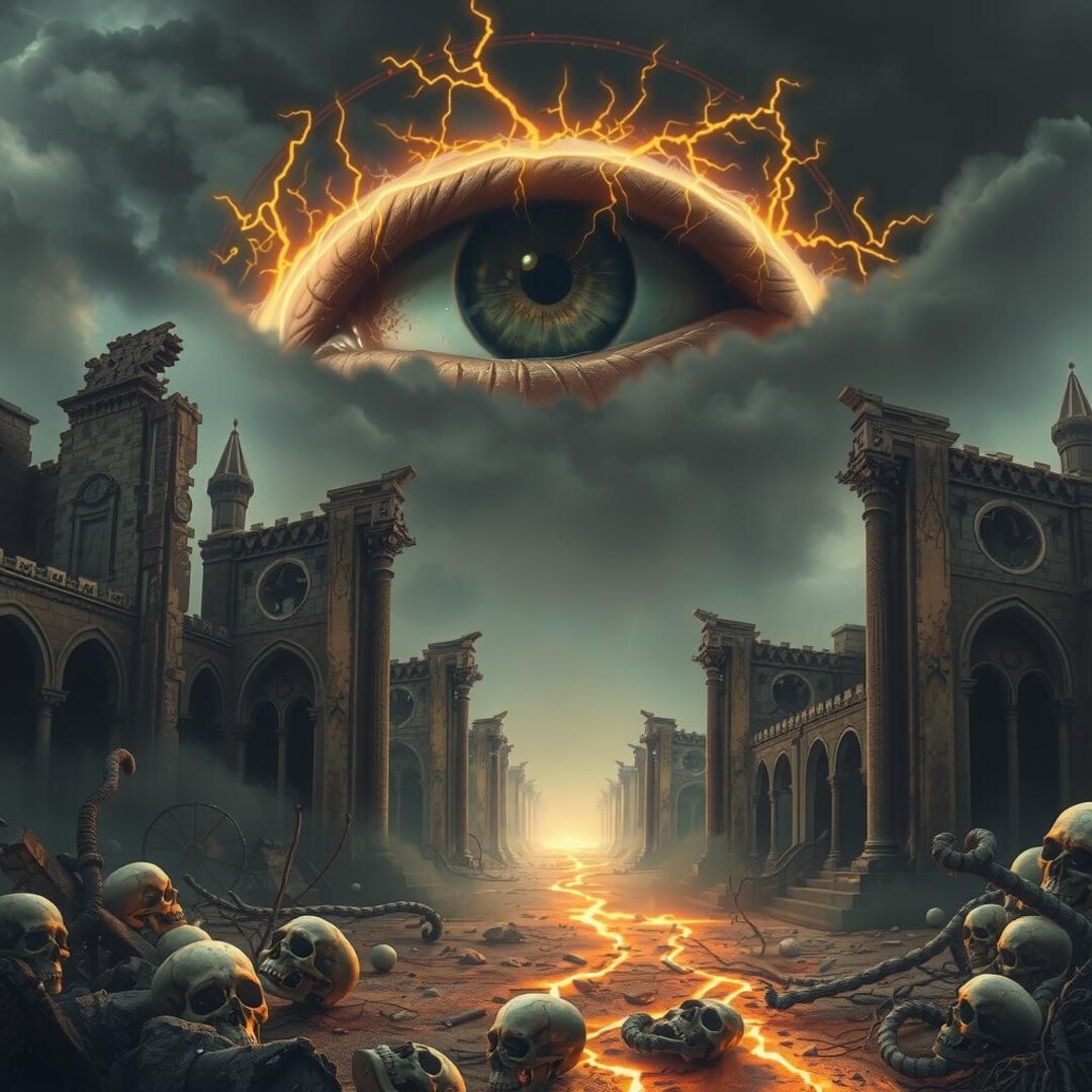 The Watcher's Remnant Clipart | Apocalyptic Eye Art | 3000x3000 ...