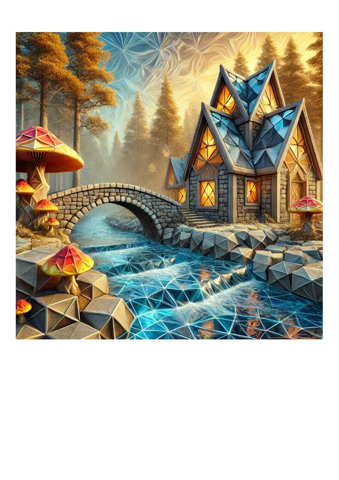 The Geometry of Enchantment by Gemma Nigh Abstract Fantasy Poem & Art ...