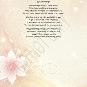 Celebrate the Magic Uplifting Poem Digital Download Inspirational ...