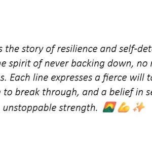 Relentless Rise Poem on Inner Strength and Resilience PDF Print by ...