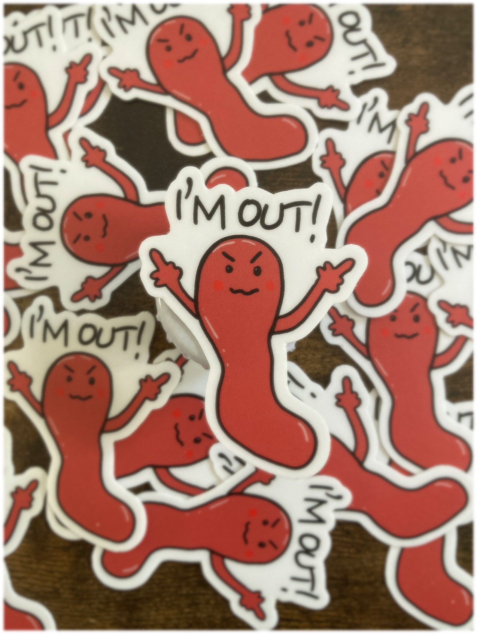 ANGRY APPENDIX STICKER, Appendicitis, Appendectomy, Angry Organ, Kawaii ...