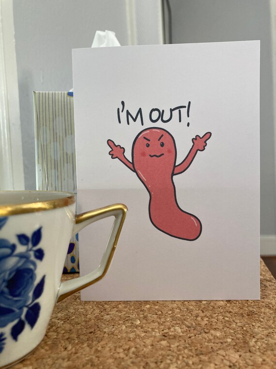 ANGRY APPENDIX CARD Appendicitis Appendectomy Angry Organ | Etsy