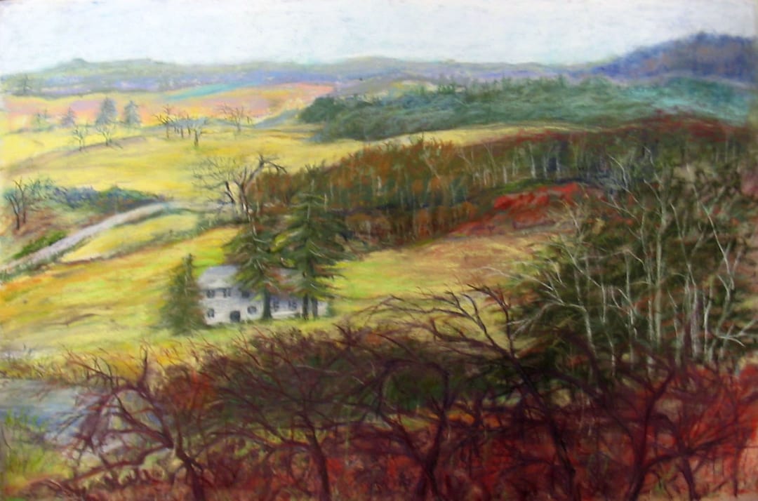 Original Pastel Painting, Montana Ridge, Wisconsin Landscape Art - Etsy