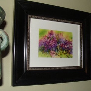 Lilacs, Flowers, Purple, Floral, Colorful, Spring- Green, Watercolor ...