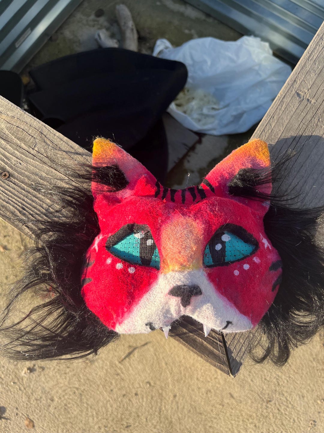 High Quality Red Therian Cat Mask - Etsy