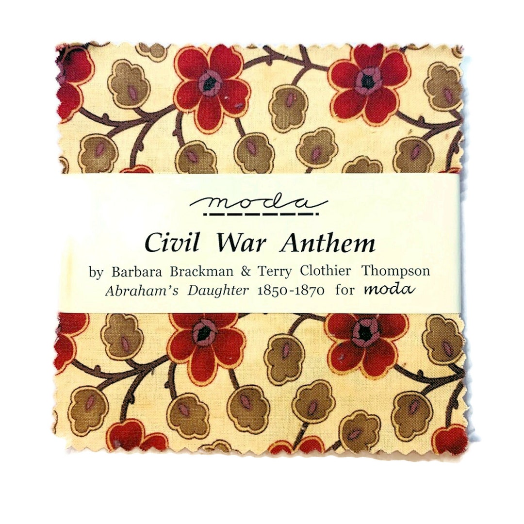 Civil War Anthem Charm Pack, Moda, Barbara Brackman and Terry Thompson ...