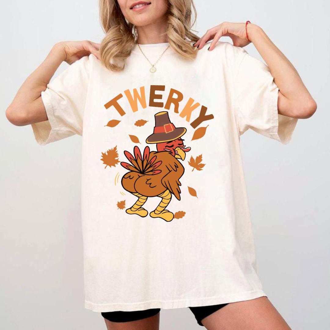 Twerky Turkey Thanksgiving PNG Funny Dancing Turkey Design Fall Humor ...