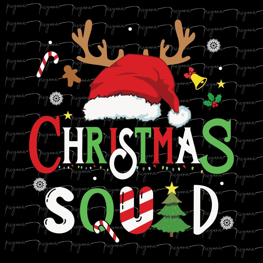 Christmas Squad Family 2022 PNG Fun Holiday Group Design Festive ...