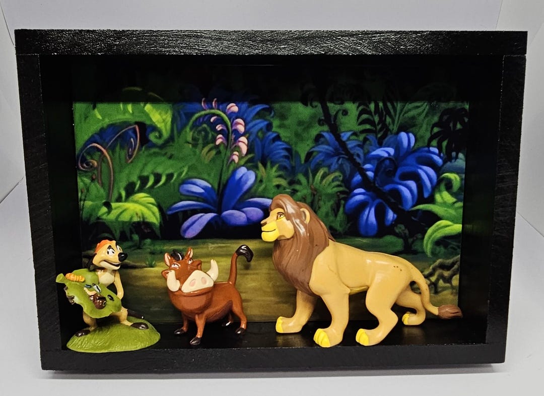 Lion King Characters (simba) Shadowbox - Etsy