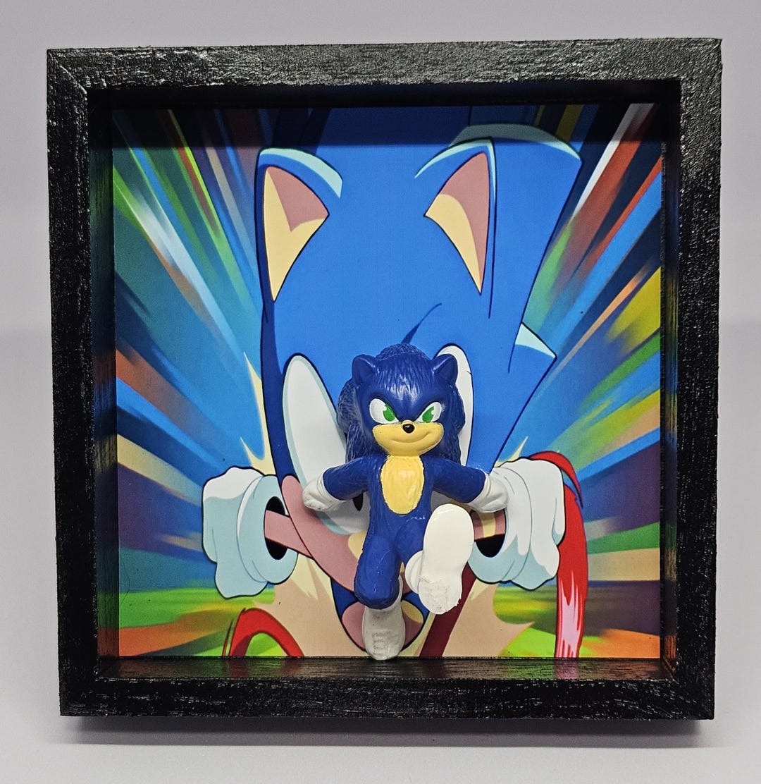 Sonic Shadowbox - Etsy