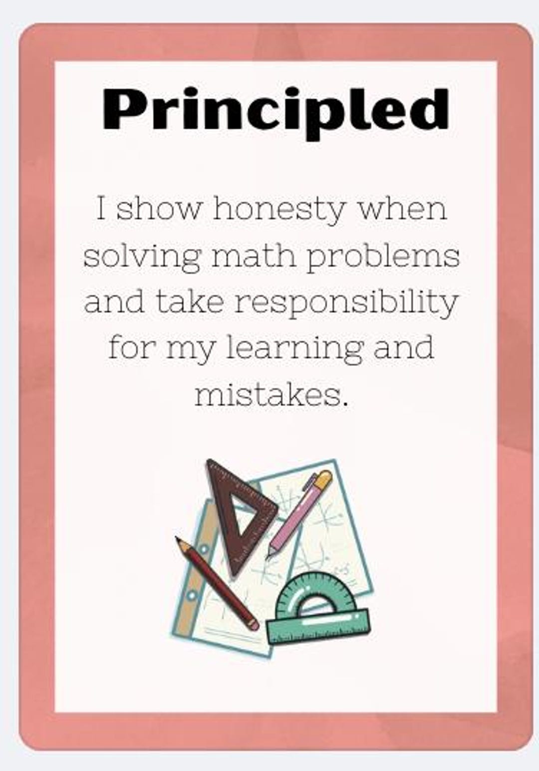 Learner Profile Attributes for Math Classrooms - Etsy