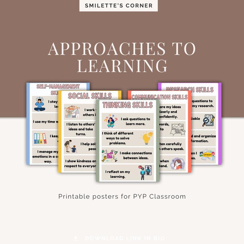 Approaches to Learning Printable Posters for Early Years - Etsy