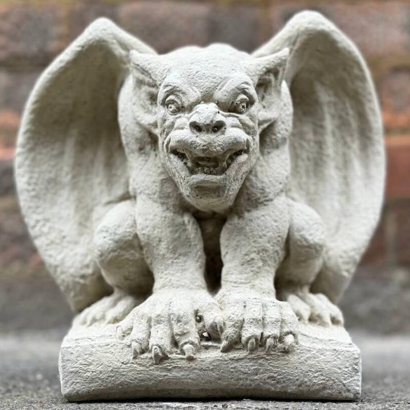Stone Gargoyle Statue - Etsy