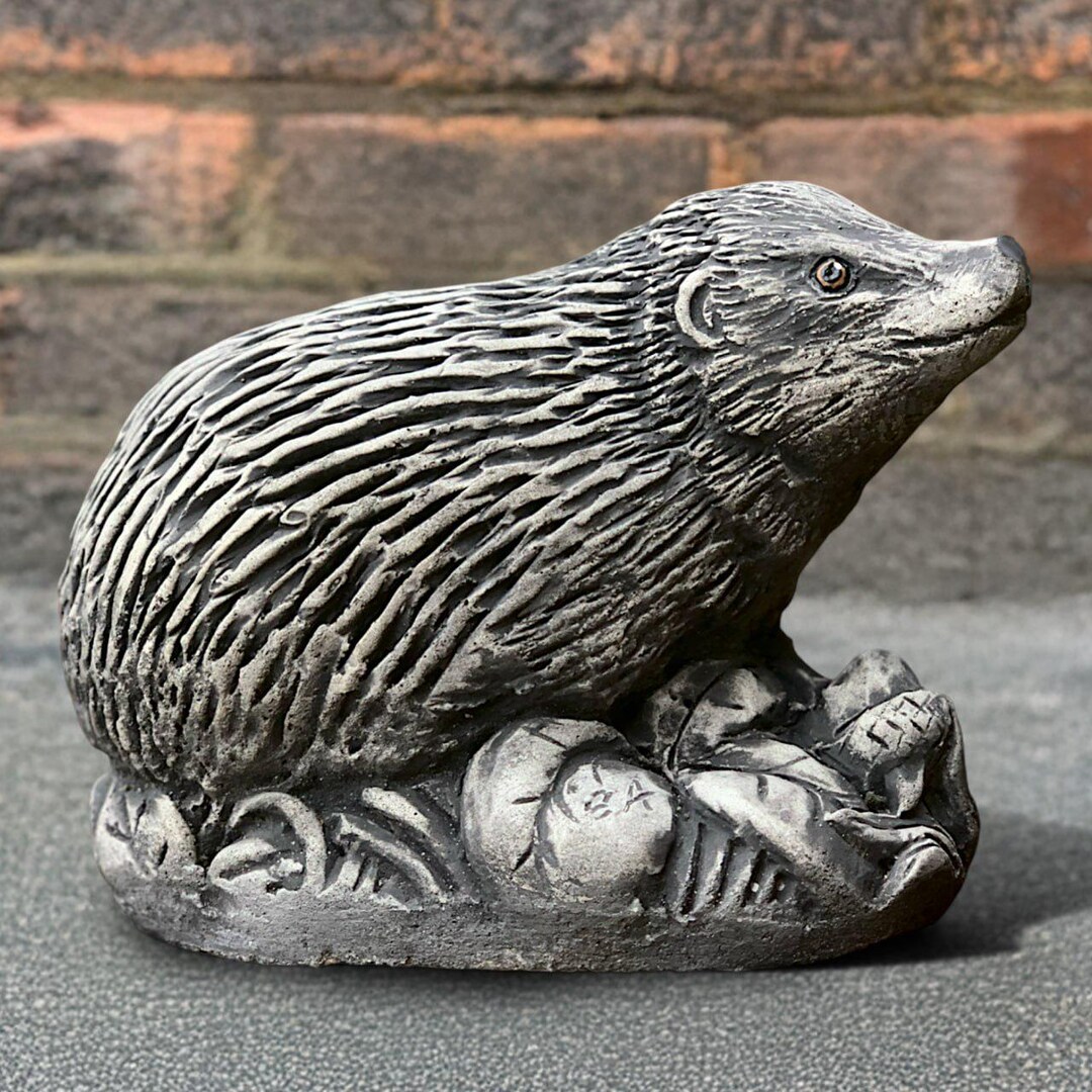 Concrete Hedgehog Statue Outdoor Animal Sculpture Stone Hedgehog ...