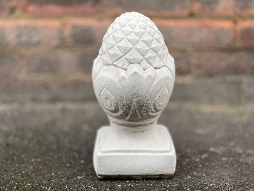 Massive Acorn Statue Concrete Acorn Decoration Stone White Ball ...