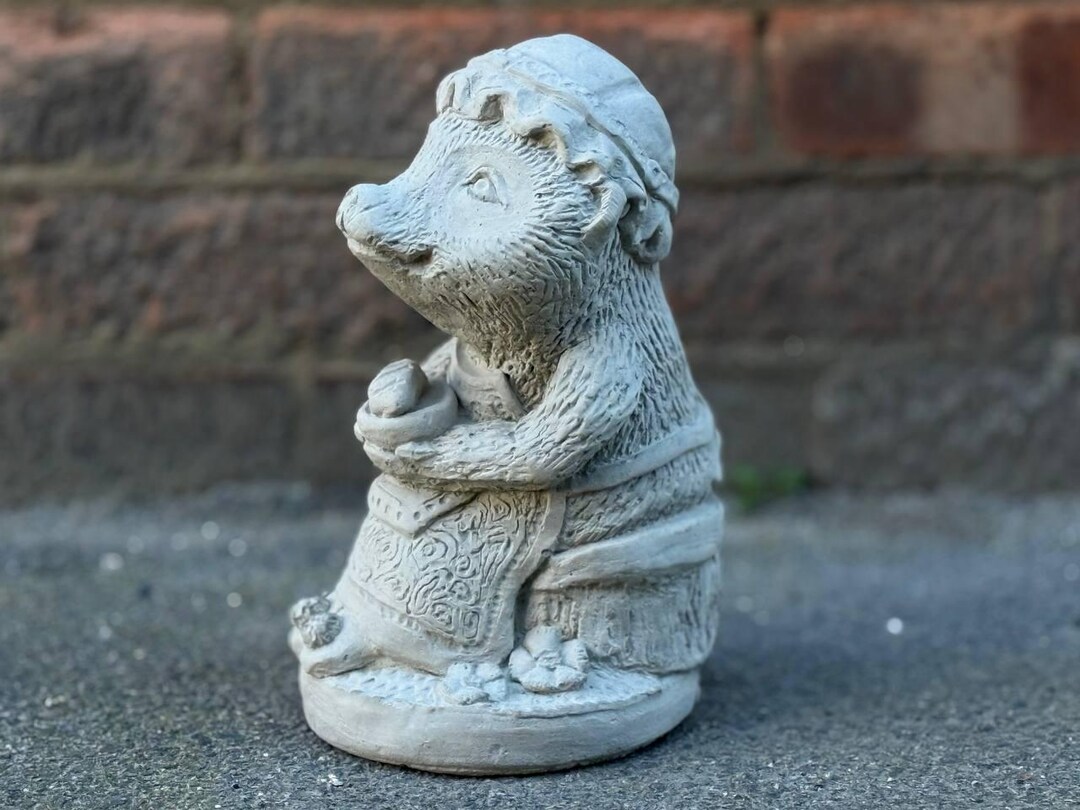 Garden Mother Mole Statue Outdoor Mole Sculpture Stone Animal Figurine ...