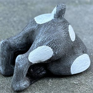 Unique Digging Dog Statue Concrete Playful Puppy Sculpture Handmade ...