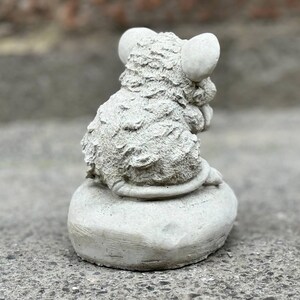 Concrete Mouse Statue Stone Sitting Mouse Figurine Cement Animal ...