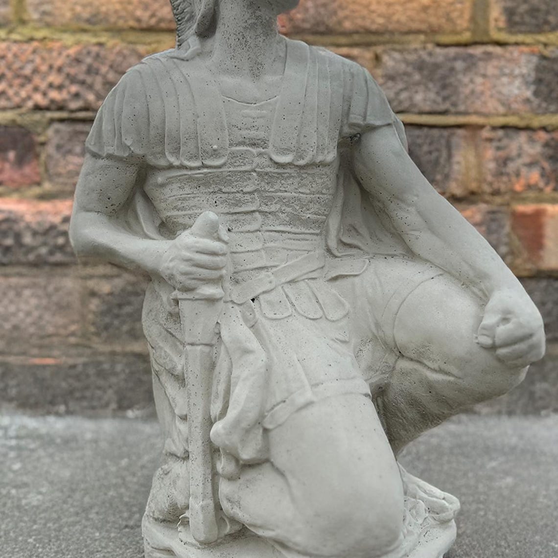 Large Roman Soldier Figurine Outdoor Soldier Sculpture Stone Ancient ...