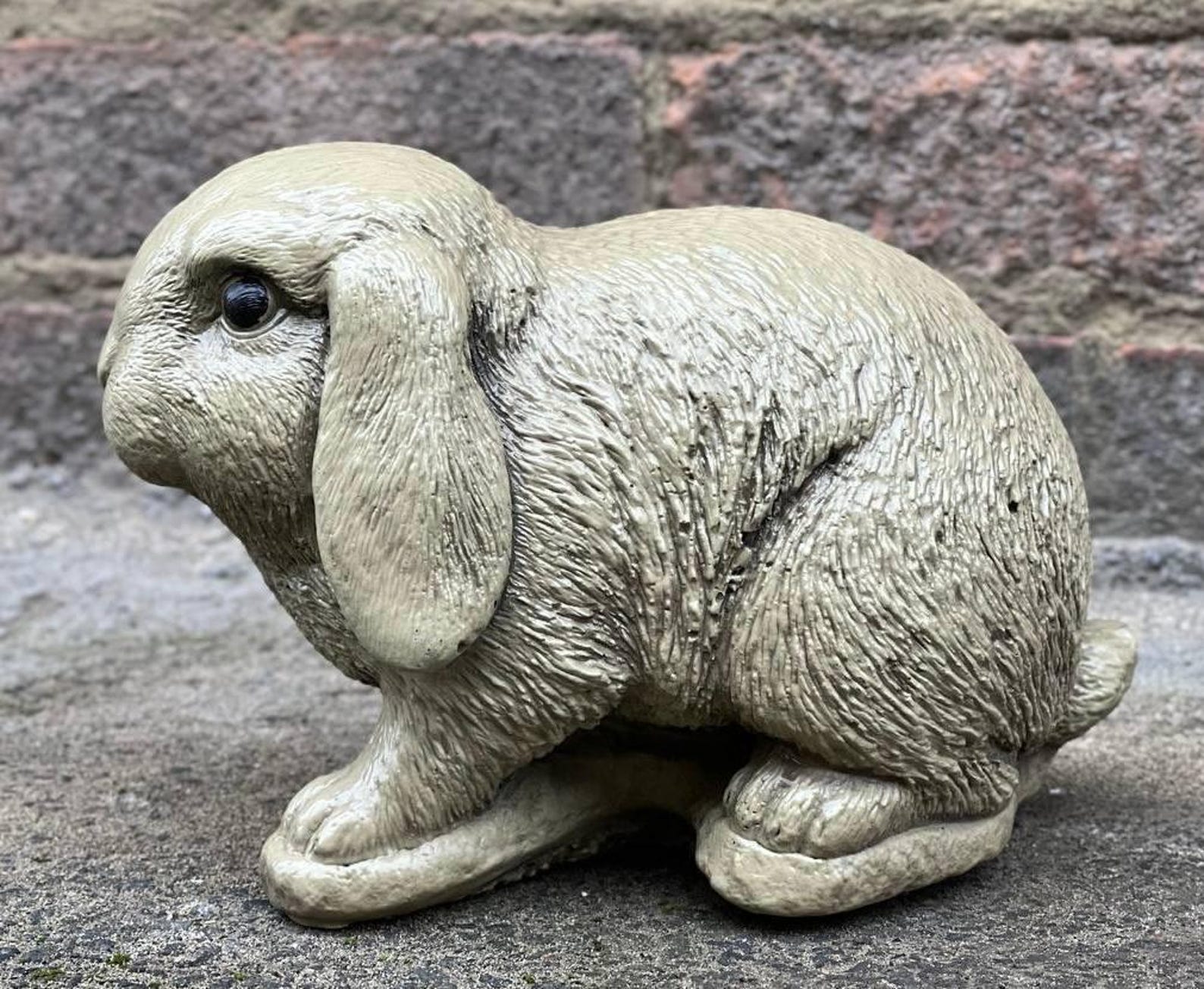 Concrete Bunny Statue Garden and Home Rabbit Figurine Cement Animal ...