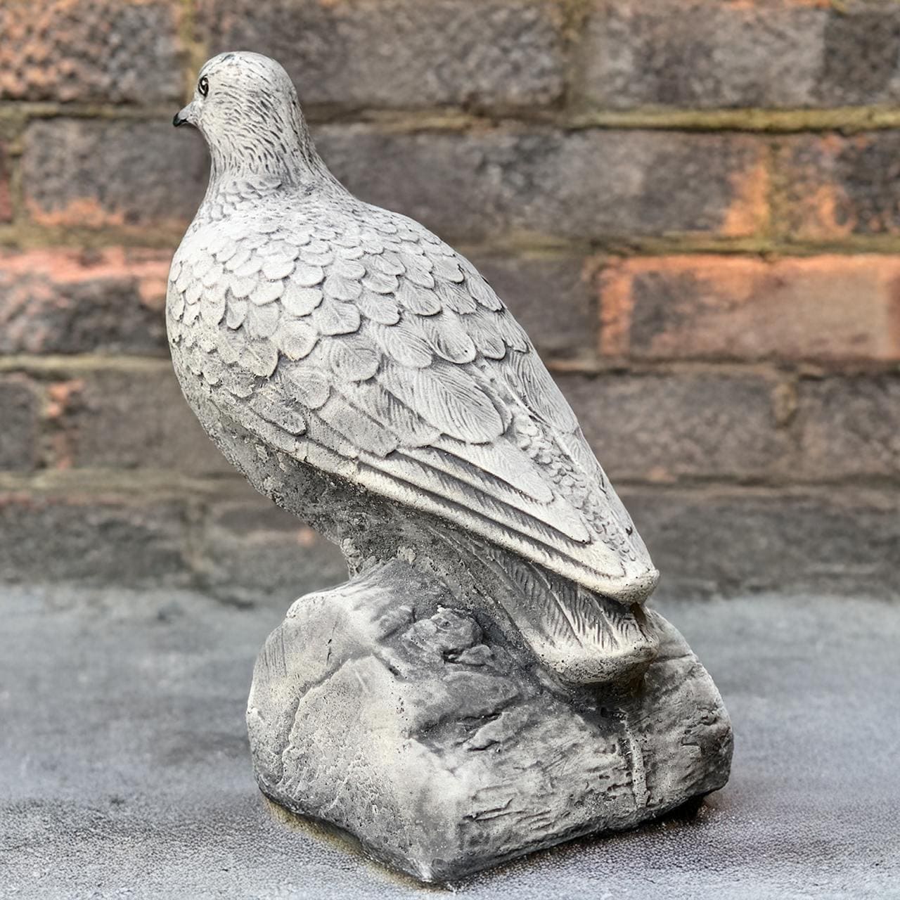 Outdoor Dove Statue Concrete Pigeon Sculpture Stone Bird Decoration ...