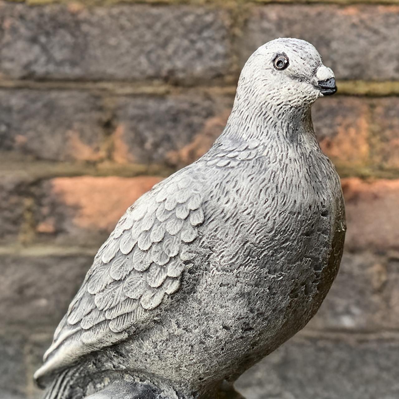 Outdoor Dove Statue Concrete Pigeon Sculpture Stone Bird Decoration ...