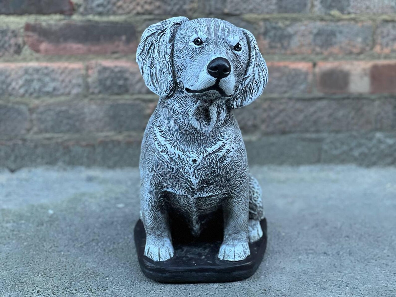 Stone Large Spaniel Decoration Garden Dog Sculpture Outdoor Pet ...