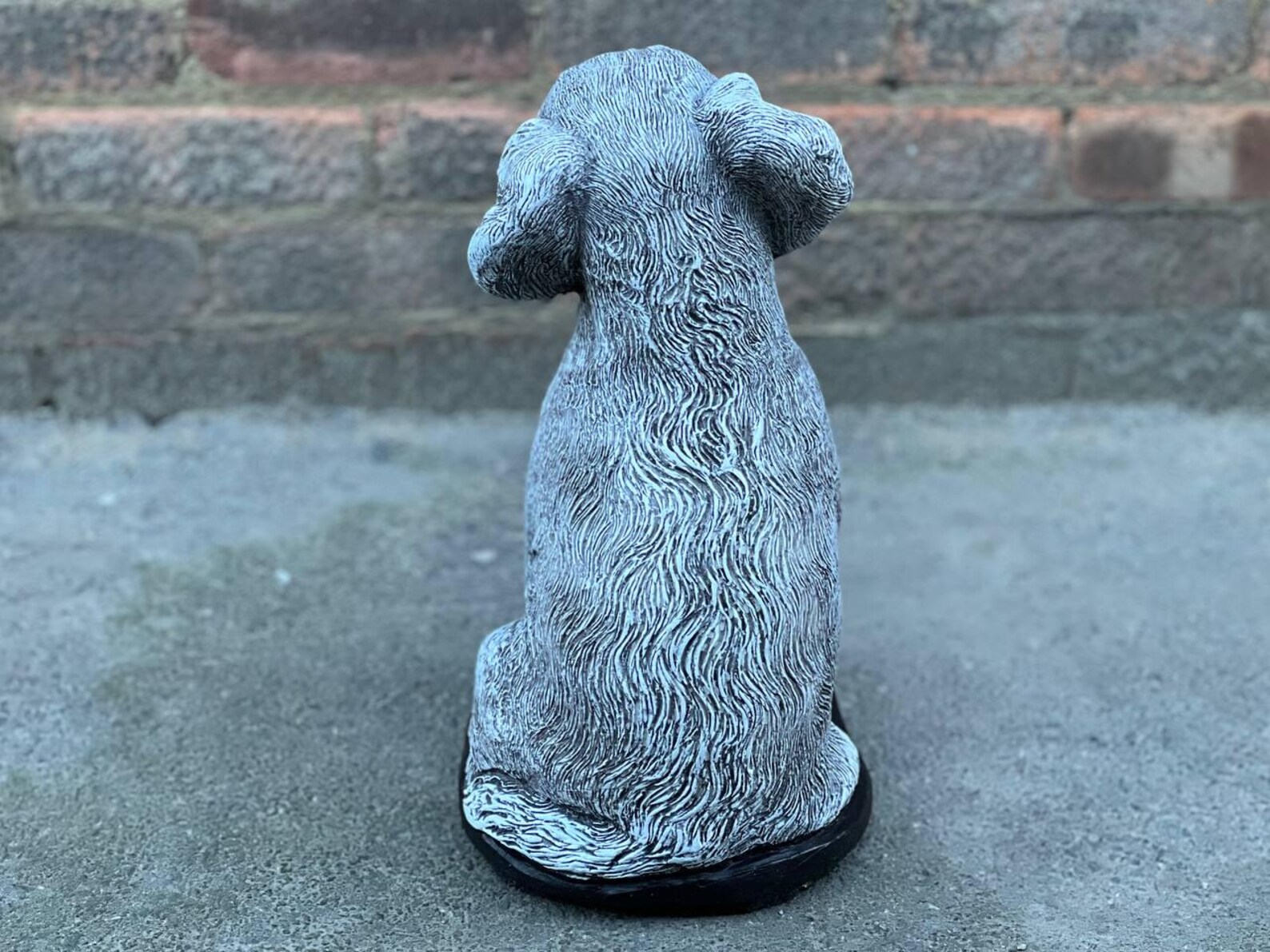 Stone Large Spaniel Decoration Garden Dog Sculpture Outdoor Pet ...