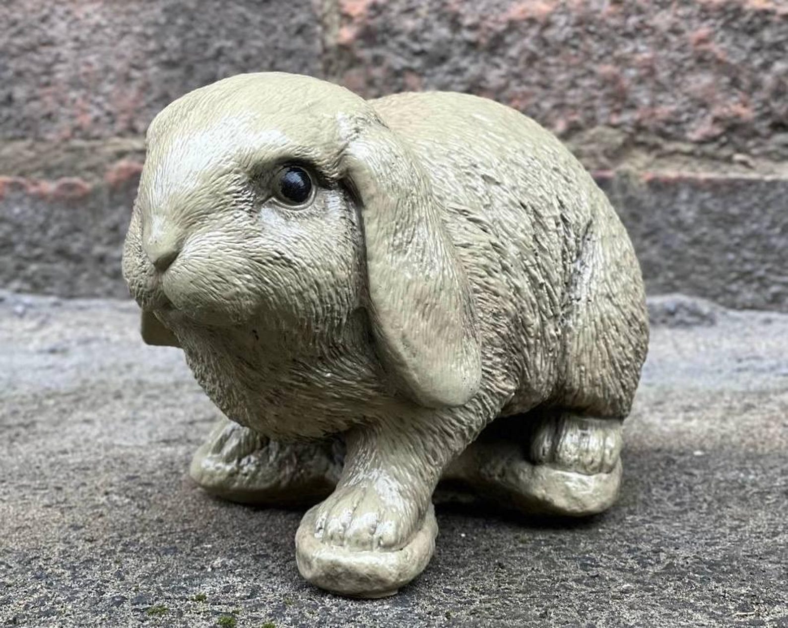 Concrete Bunny Statue Garden and Home Rabbit Figurine Cement Animal ...