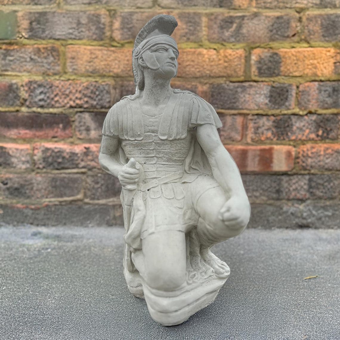 Large Roman Soldier Figurine Outdoor Soldier Sculpture Stone Ancient ...