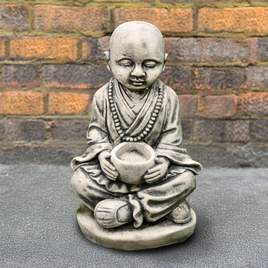 Outdoor Buddha Decor Concrete Buddha Statue Cement Sitting Buddha ...