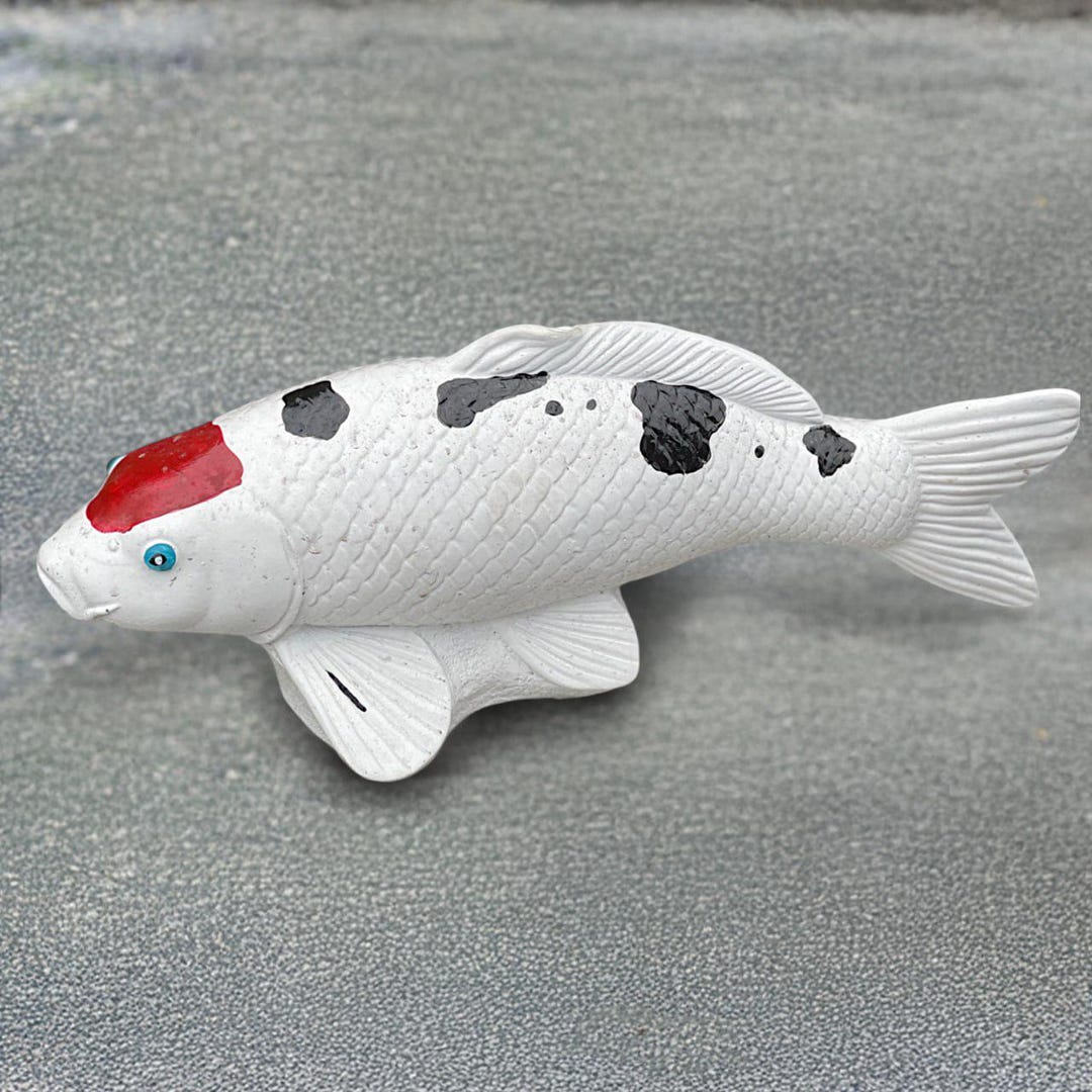 Concrete Fish Statue Garden Fish Decoration Cement Fish Sculpture ...