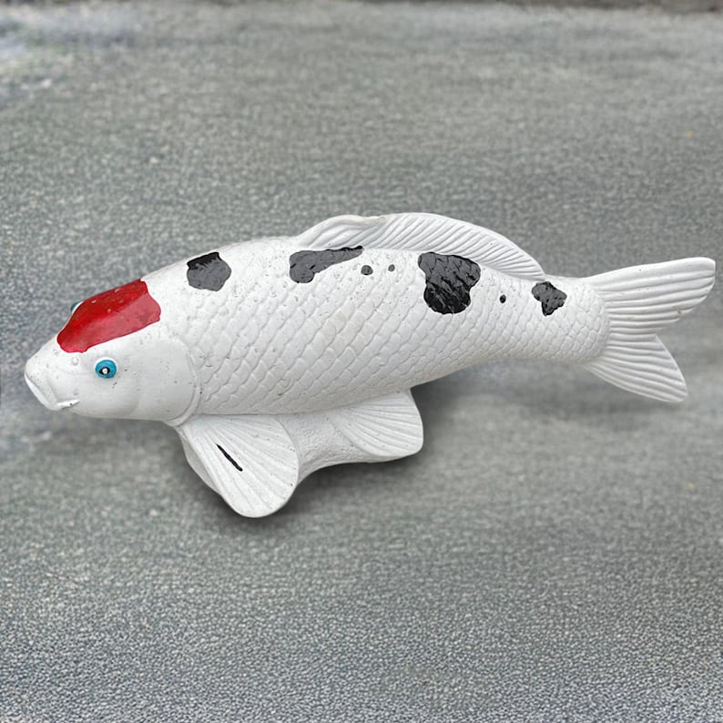 Concrete Fish Statue Garden Fish Decoration Cement Fish Sculpture ...