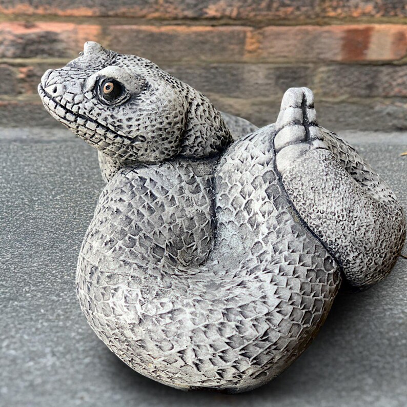 Stone Snake Figurine Concrete Snake Statue Cement Reptile Sculpture ...