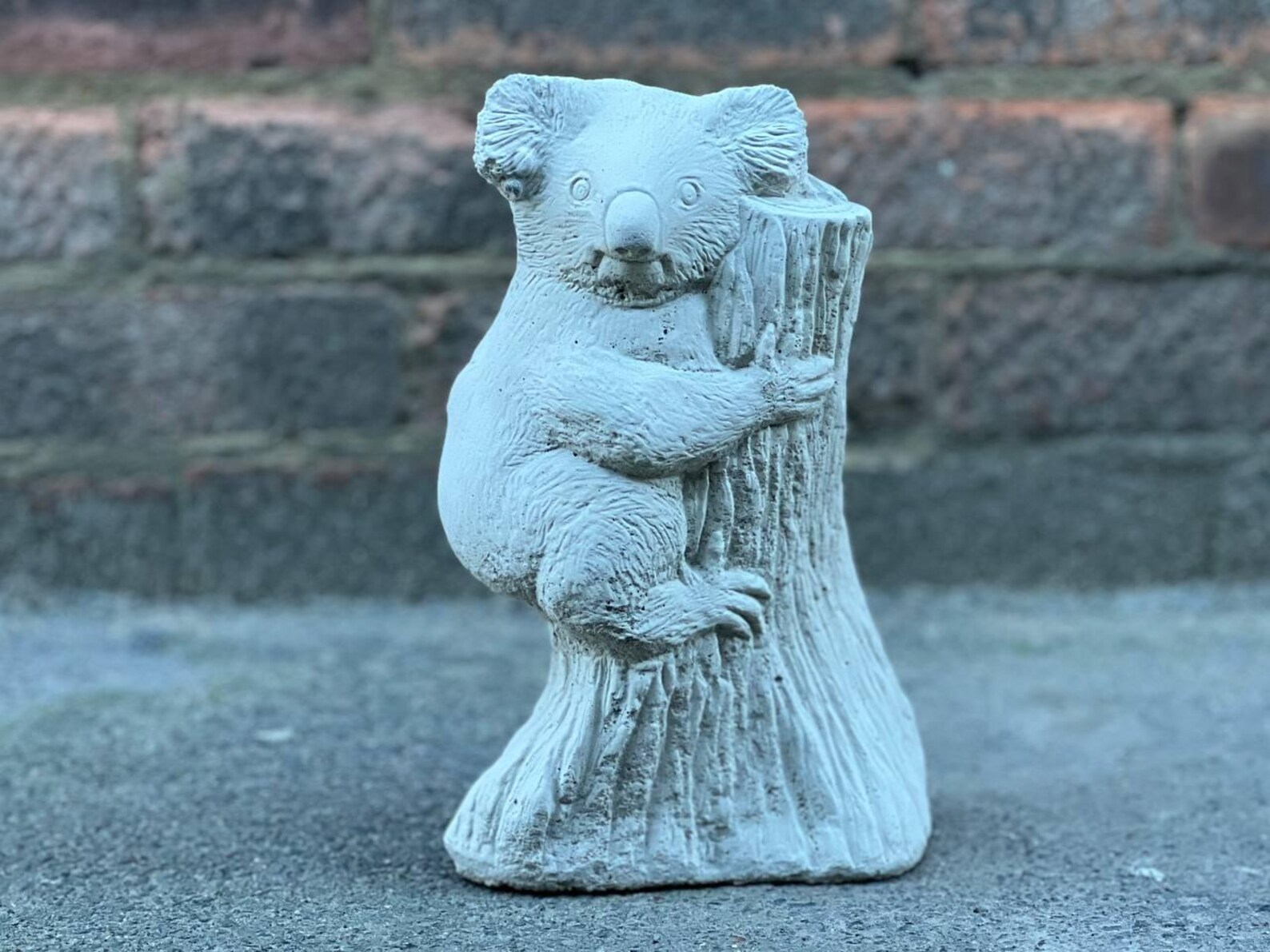 Concrete Koala Figurine Handmade Cement Animal Statue Garden Koala ...