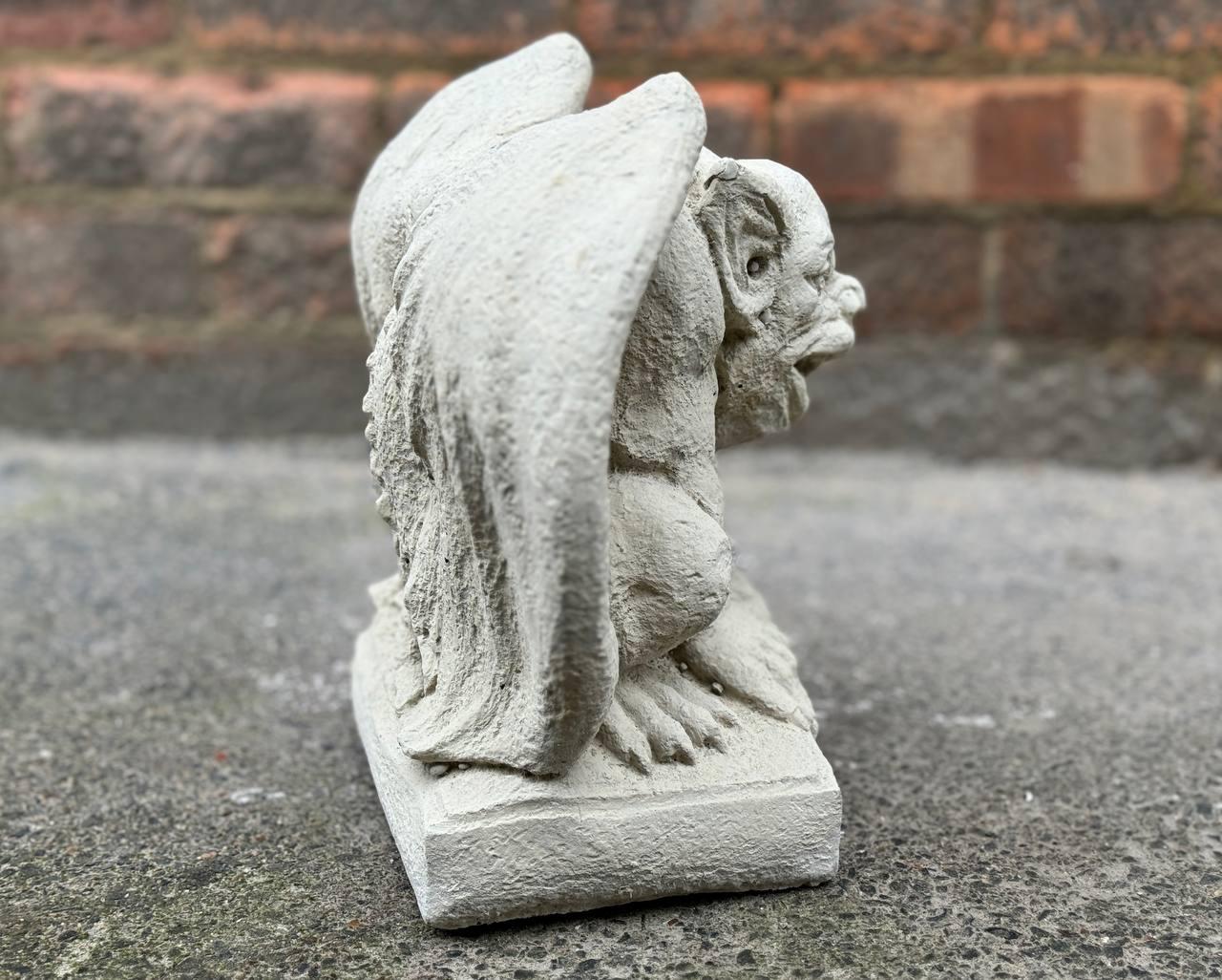 Stone Gargoyle Statue Concrete Gargoyles Guardian Gargoyle Gargoyles ...