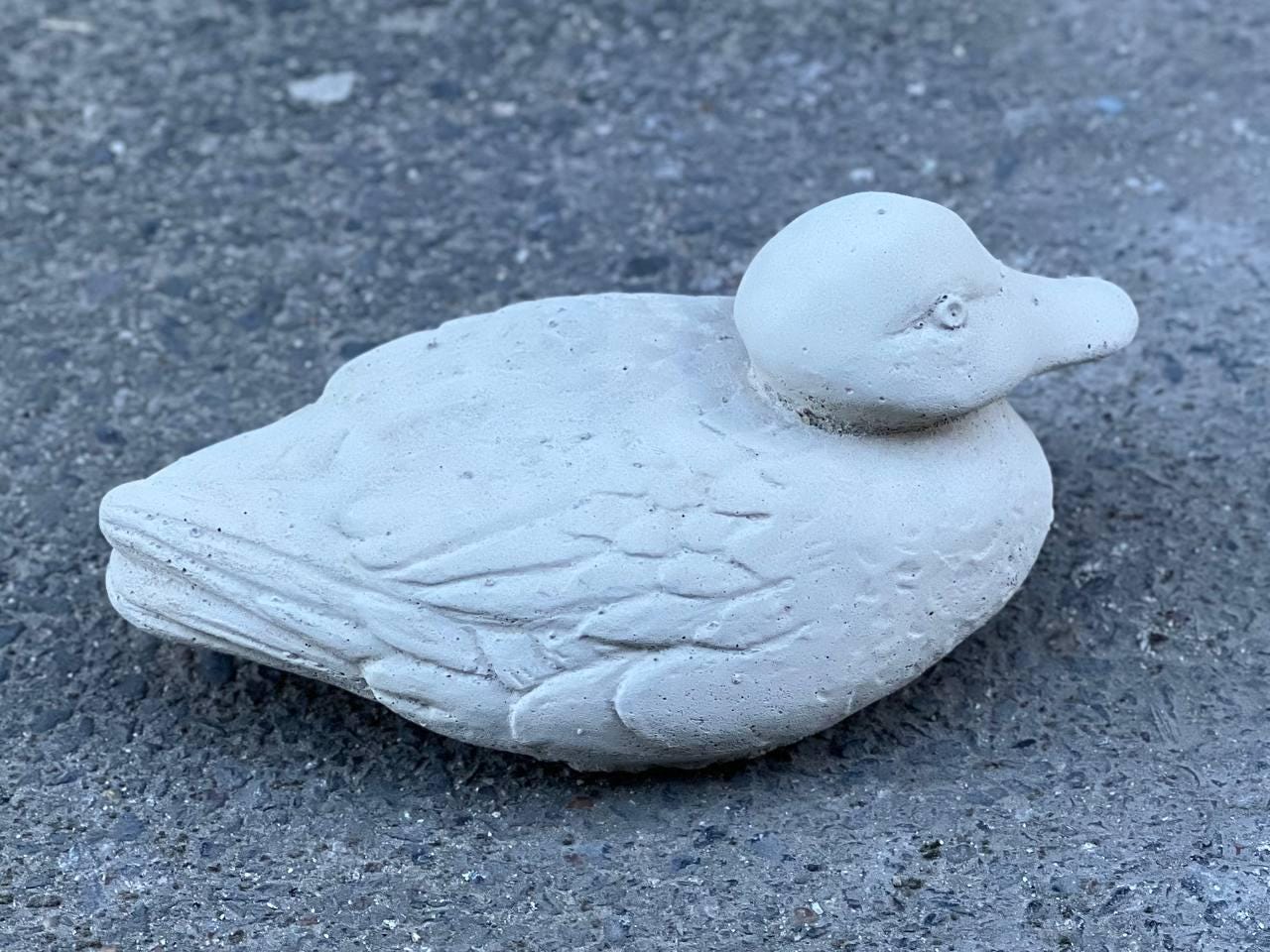 Concrete Duck Figurine Stone Goose Statue Cement Farm Animal Decoration ...