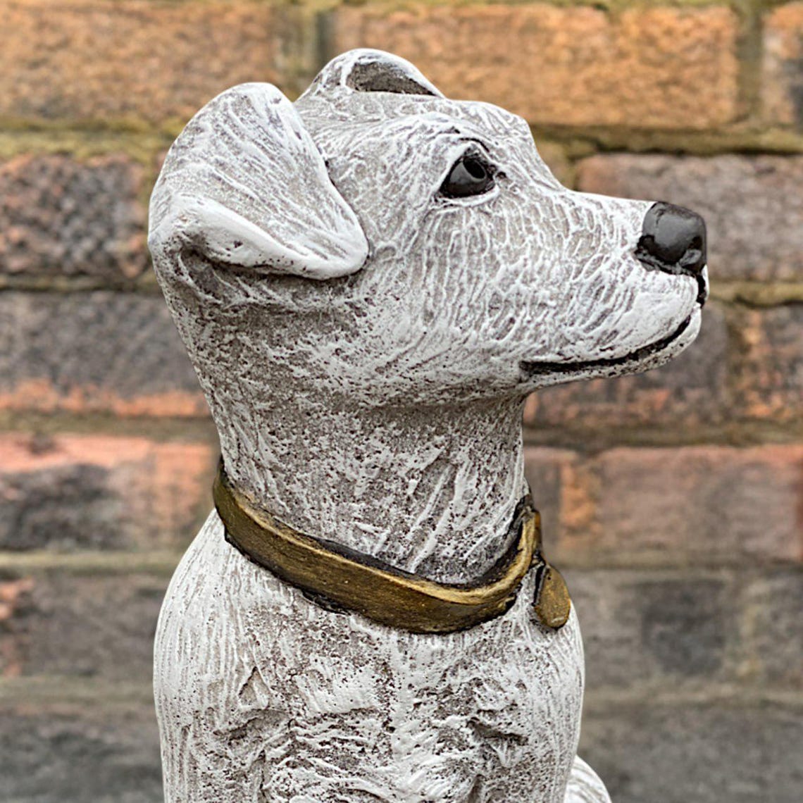 Outdoor Terrier Sculpture Stone Jack Russell Figurine Concrete Dog ...