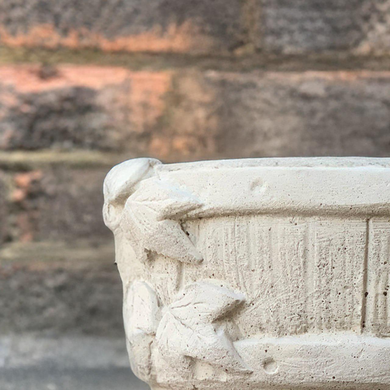 Outdoor Plant Pot Figurine Concrete Planter Statue Cement Flower Pot ...