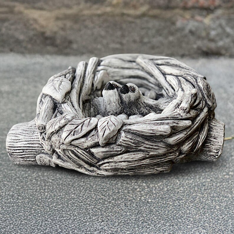 Concrete Birds Sculpture Stone Birds Figurine Cement Birds Ornament ...