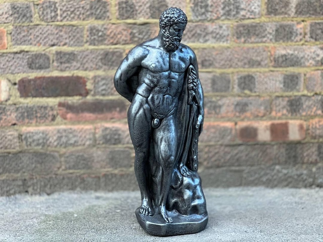Hercules Concrete Statue Handmade Cement Greek God Sculpture Outdoor ...