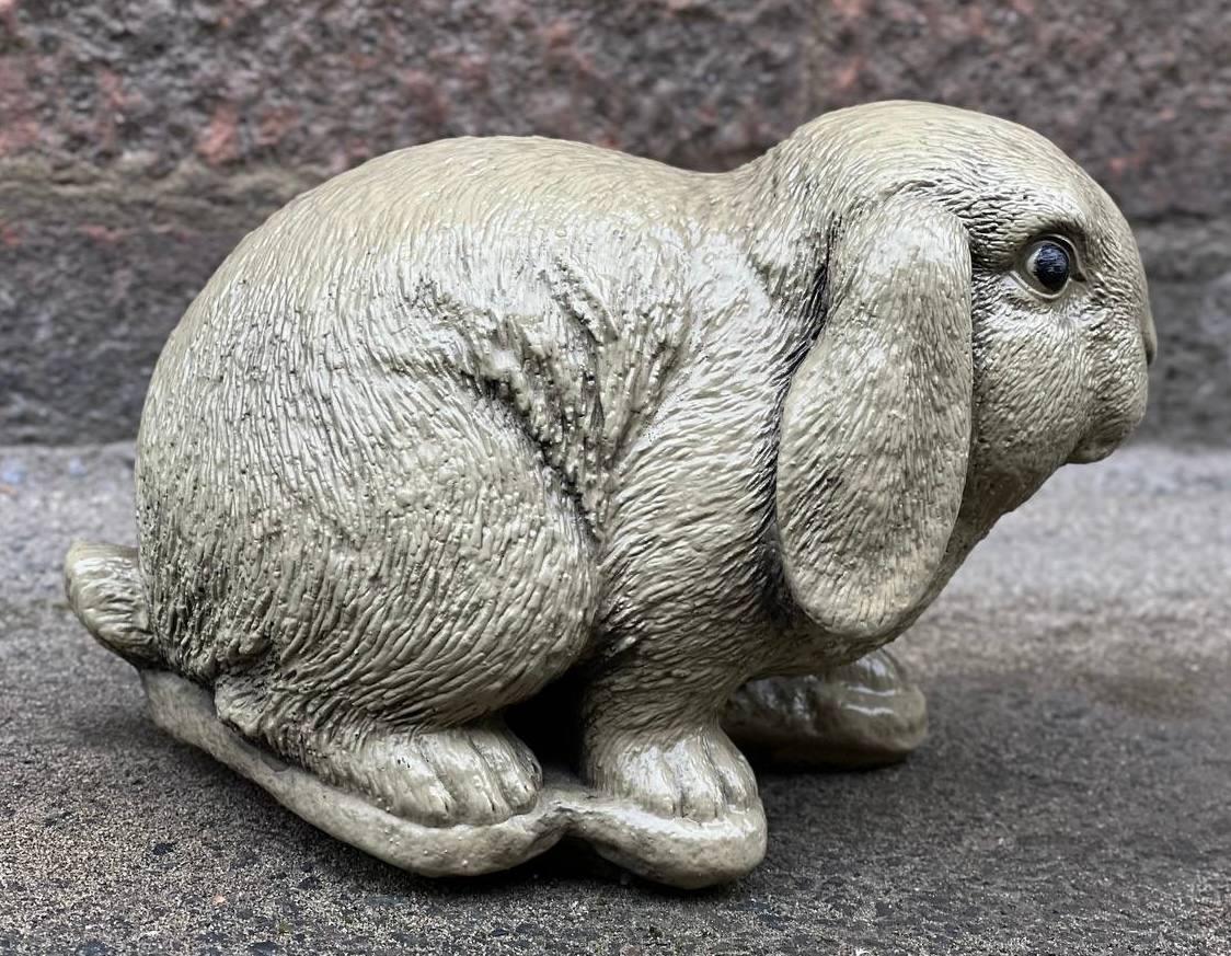 Concrete Bunny Statue Garden and Home Rabbit Figurine Cement Animal ...