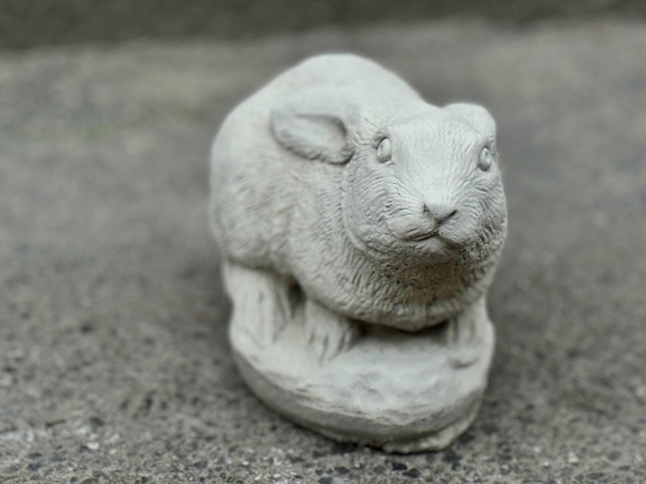 Outdoor Rabbit Decoration Stone Garden Bunny Statue Cement Farm Animal ...